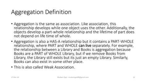 oop understanding association aggregation composition and dependency pptx