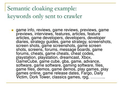 ppt detecting semantic cloaking on the web powerpoint presentation free download id 61728