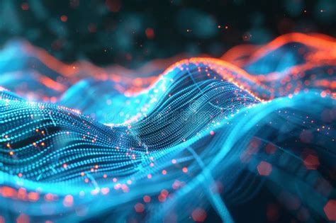 A Dynamic Visualization Of A Futuristic Matrix With Pixelated Data Flowing Through A Vibrant