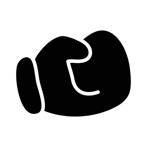 Boxing Glove Vector Solid Icon Design Illustration Olympic Symbol On