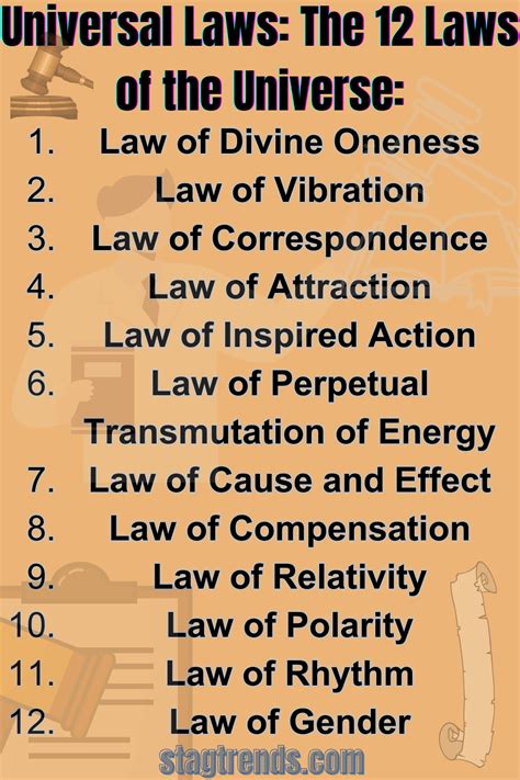 Universal Laws The 12 Laws Of The Universe