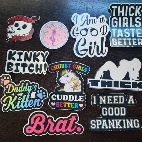 Kinky Sticker Set Etsy