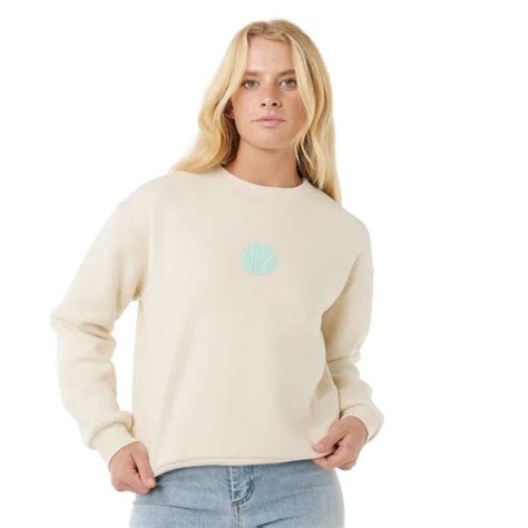 Rip Curl Icons Of Surf Relaxed Crew Shell Streetwear And Ride