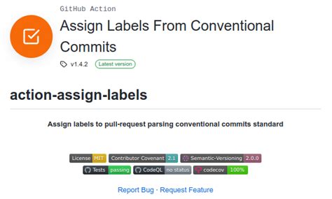 Assign Labels From Conventional Commits · Actions · Github Marketplace