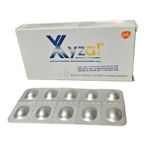Xyzallevocetirizine 5mgh10vgsk
