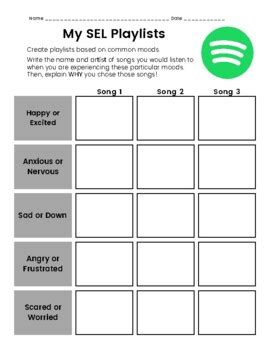 My Sel Playlist Music And Social Emotional Learning By Sel Made Easy