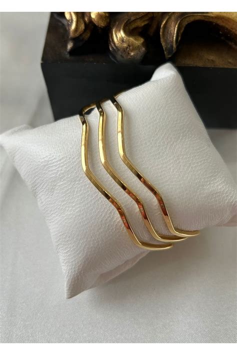 Sİmay 316l Paslanmaz çelik 3lü Zikzak Ajda Bilezik 20 Cm Fiyatı Yorumları Trendyol