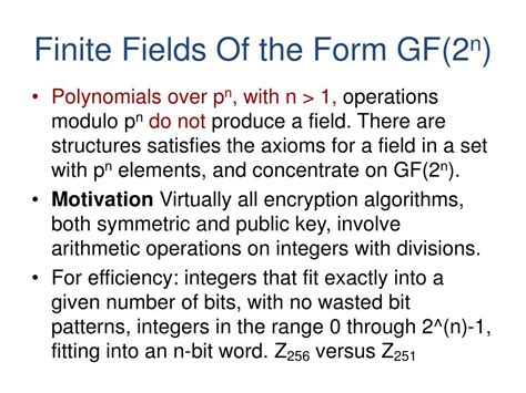 Ppt Cryptography And Network Security Finite Fields Powerpoint Presentation Id3202068