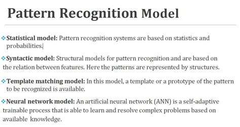 Solved Pattern Recognition Model Statistical Model