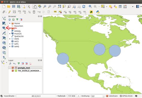 Sql QGIS PostGIS Map Points Lat And Long With Raduis On USA Map Stack Overflow