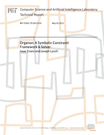 Organon A Symbolic Constraint Framework And Solver