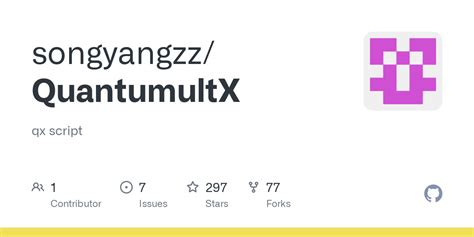 GitHub Songyangzz QuantumultX Qx Script