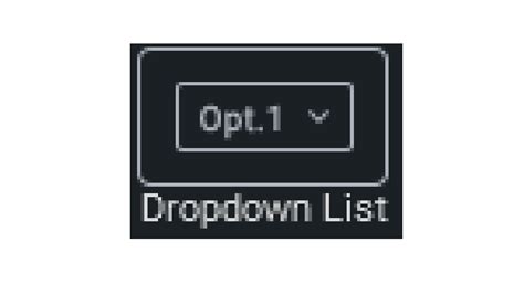 Dashboard Dropdown List Styling