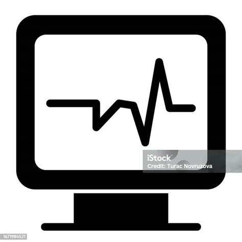 하트비트 모니터링 솔리드 아이콘입니다 화면의 펄스 심전도 모니터 기호 흰색 배경에 글리프 스타일 픽토그램 의학 기호 모바일 개념 웹 디자인입니다 벡터 그래픽 0명에 대한