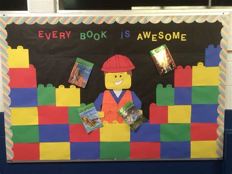 Lego Movie Bulletin Board Every Book Is Awesome School Displays
