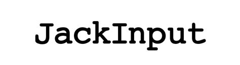 Jackinput Font Details And Characters —