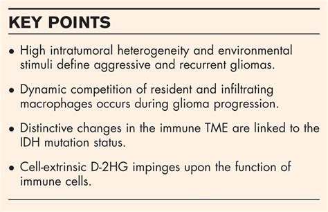 New Insights Into The Immune Tme Of Adult Type Diffuse Gliom Current Opinion In Neurology