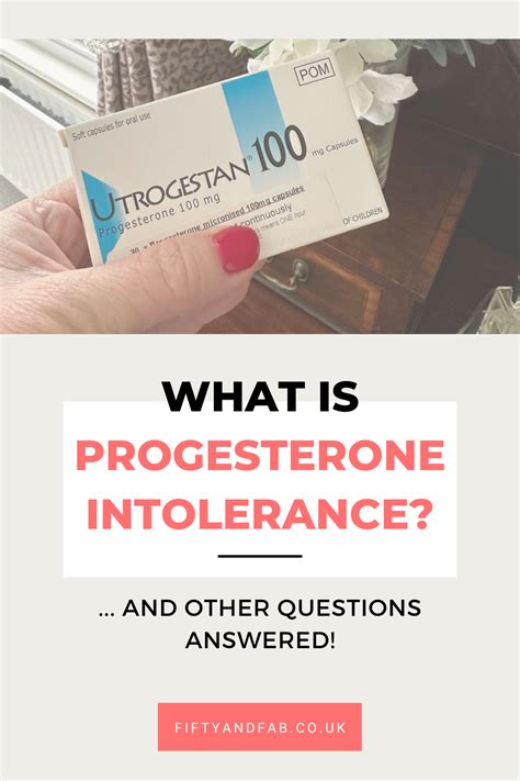HRT Side Effects Utrogestan Reviews Progesterone Intolerance Fifty Fab