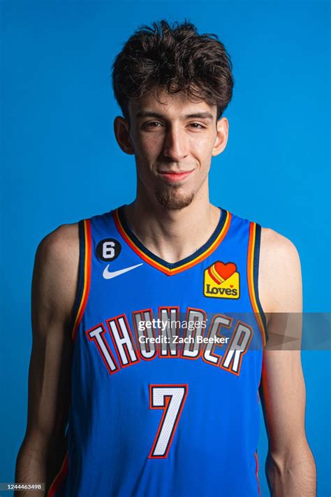 Chet Holmgren Of The Oklahoma City Thunder Poses For A Head Shot