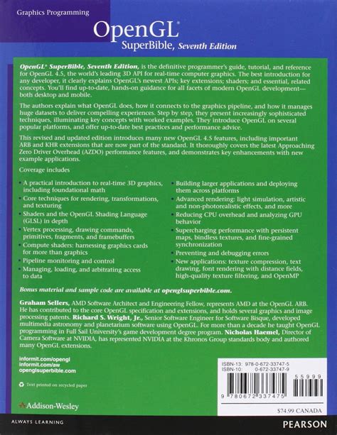 Opengl Superbible Comprehensive Tutorial And Reference 7th Edition