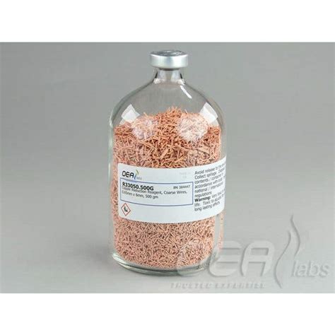 Copper Reduction Reagent Wires Coarse 065 X 6mm Oea R33050500g