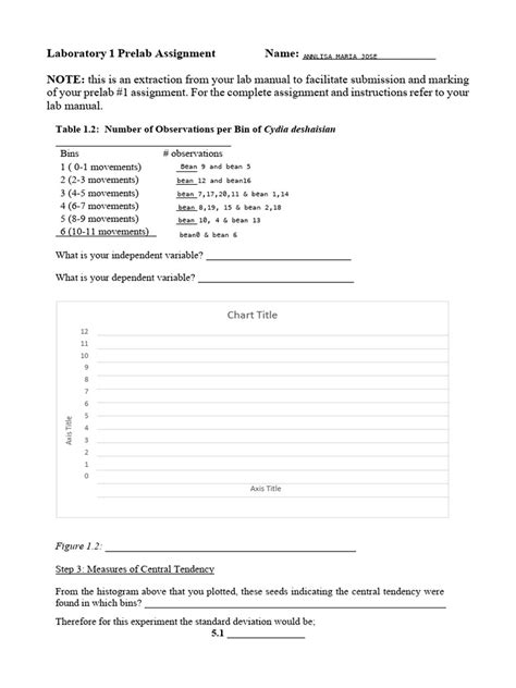 Prelab Lababoratory 1 Pdf Experiment Hypothesis