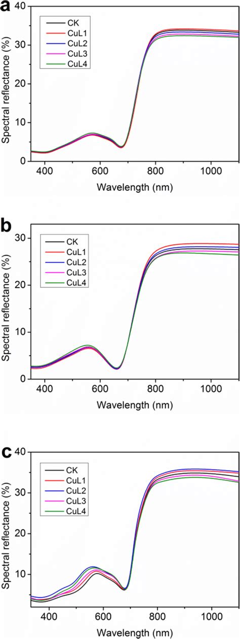Average Leaves Spectral Reflectance Measured From Wheat Canopy Under