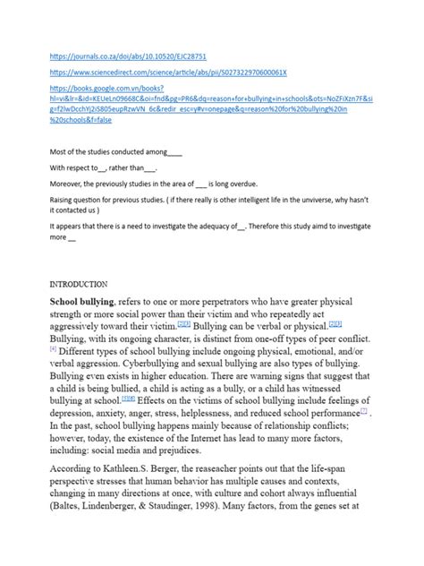 Intro Research Pdf Bullying Cyberbullying