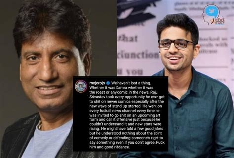Comedian Rohan Joshi Insensitive Comments Over Raju Srivastavas Demise Newsbharati