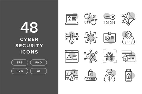 48 Cyber Security Icons Behance