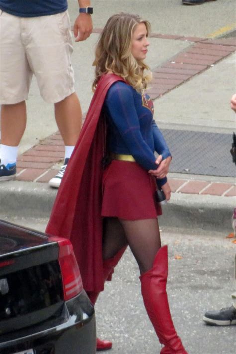 Melissa Benoist On The Set Of Supergirl In New Westminster 07272017