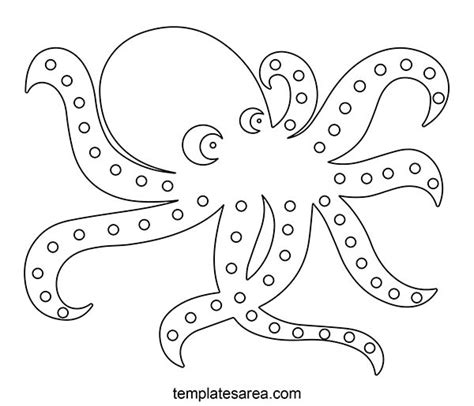 Printable Octopus Template And Coloring Pages Templatesarea