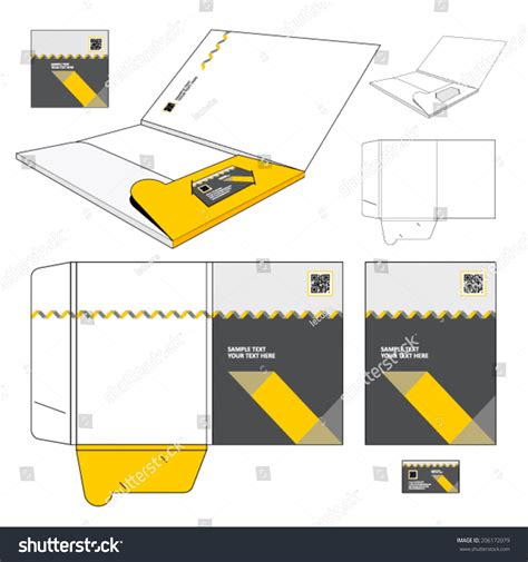 Folder Template Design Stock Vector Royalty Free 206172079
