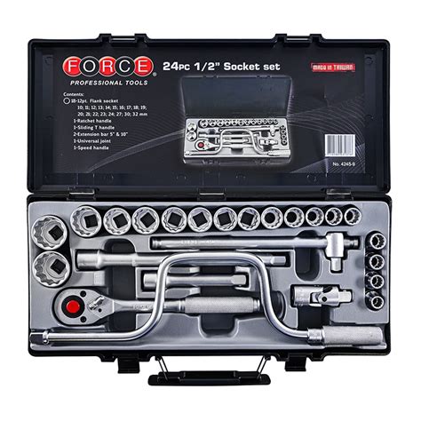 24pc 12 Inch 12pt Flank Socket Set Force Tools South Africa