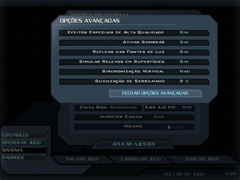 Doom 3 Menu Opções Avançadas image ModDB