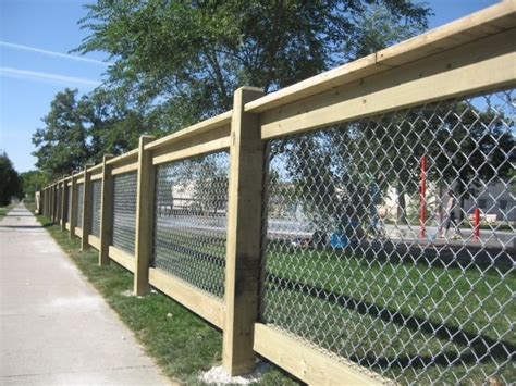 Wood Chainlink Fence Bing Images Garden Life Privacy Fence