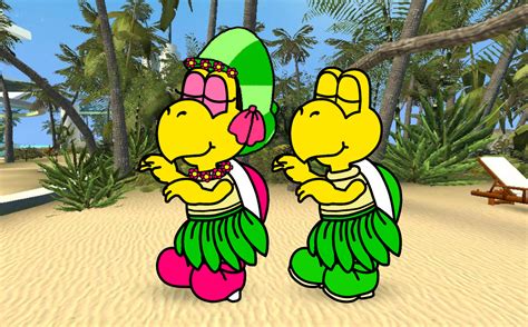 Koopa Hula Hula Dance In Island By Sandi130201 On Deviantart