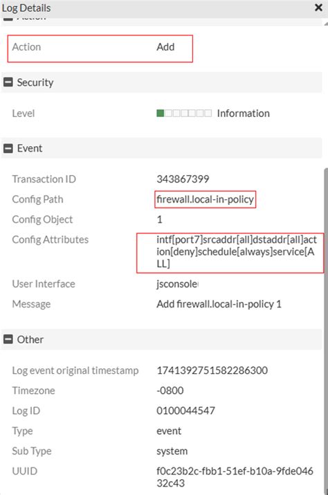 Technical Tip Locate When The Local In Policy Was Fortinet Community