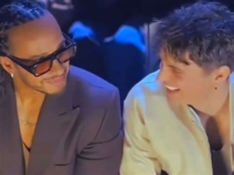 Lewis Hamilton Flaunts Golden Dreadlocks As He Appears At Paris Fashion