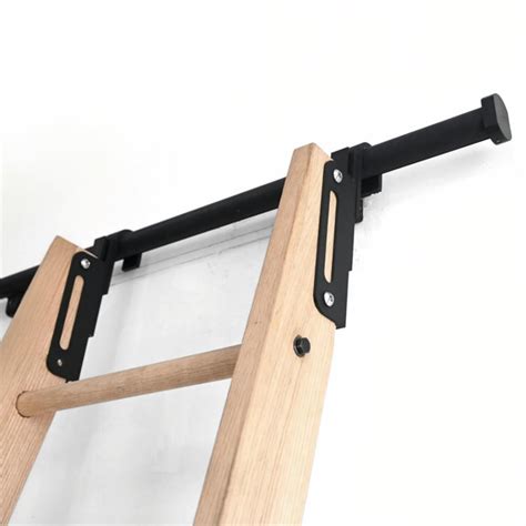 Latitude Run® Contemporary Telescopic Vertically Stored Black Aluminum Alloy Removable Hook