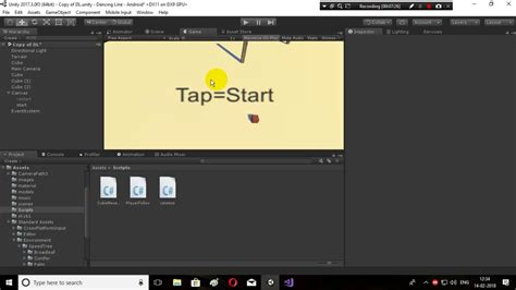 Dancing Line In Unity Tutorial7 And Giveaway Tap To Start And Restart