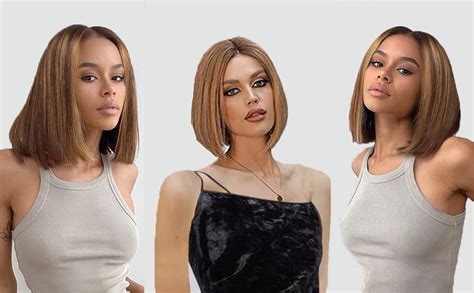 Adyutrlia Ombre Bob Wig Human Hair 13x4 Lace Frontal