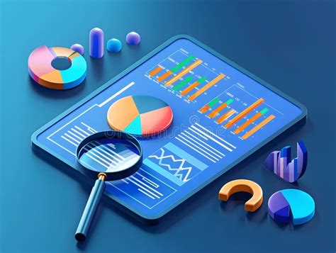Data Analysis For Search Engine Optimization Magnifier Charts Graphs