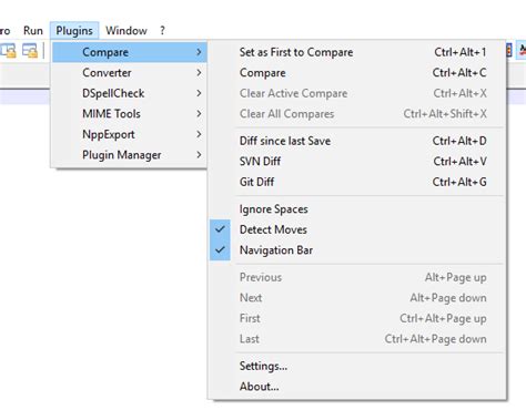 Notepad Install Compare Plugin Svsno