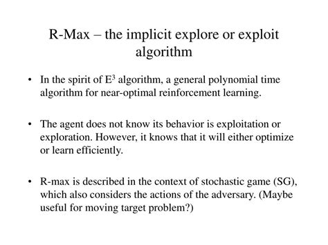 Ppt General Polynomial Time Algorithm For Near Optimal Reinforcement Learning Powerpoint
