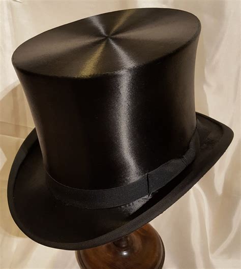 Silk Plush Top Hat 60 7 3 8 Etsy