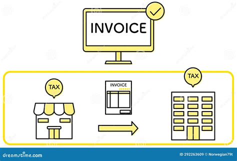 Invoice System Illustration Of The Issuance Of An Invoice And The Payment Of Consumption Tax