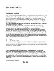 HW Solutions Doc HW SOLUTIONS Solutions To Problems A Computer Products Retailer