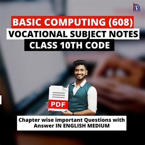 nios class 10th vocational subject notes basic computing 608 chapter