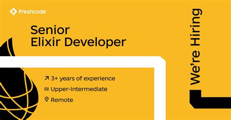 Freshcode We Are Looking For A Senior Elixir Developer